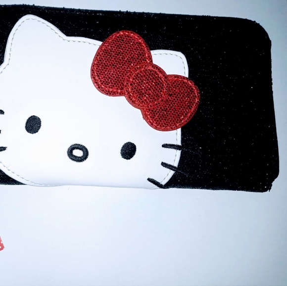 Sanrio | Bags | Hello Kitty Black Long Wallet By Sanrio | Poshmark